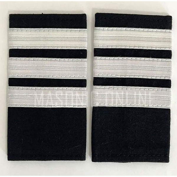 Pilot Captain,Silver Strips Epaulettes,Pilot Airline,Merchant Marine 3 ...